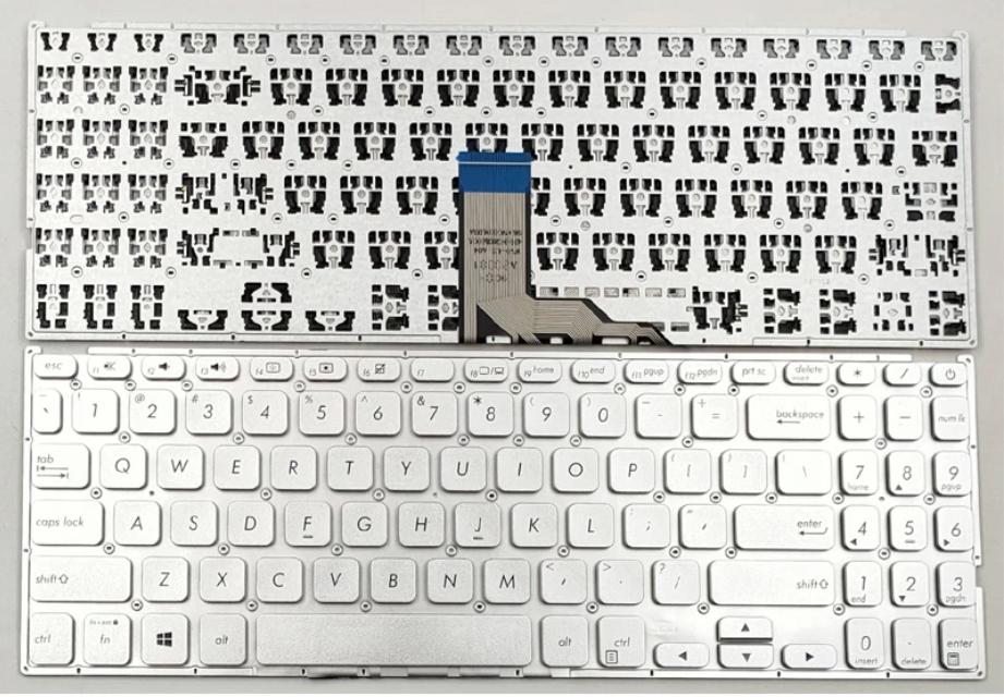 Bàn phím dùng cho laptop Asus A512 X512 Full C bạc