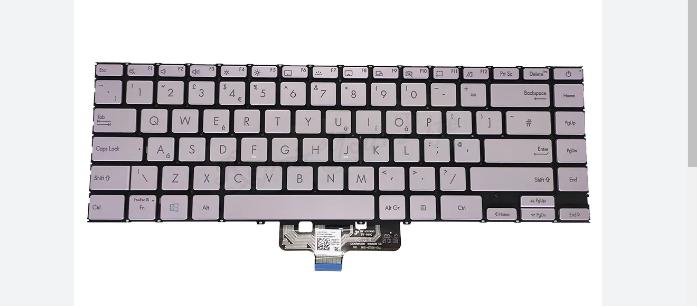 Bàn phím dùng cho laptop Asus Q408 Q407 xám LED