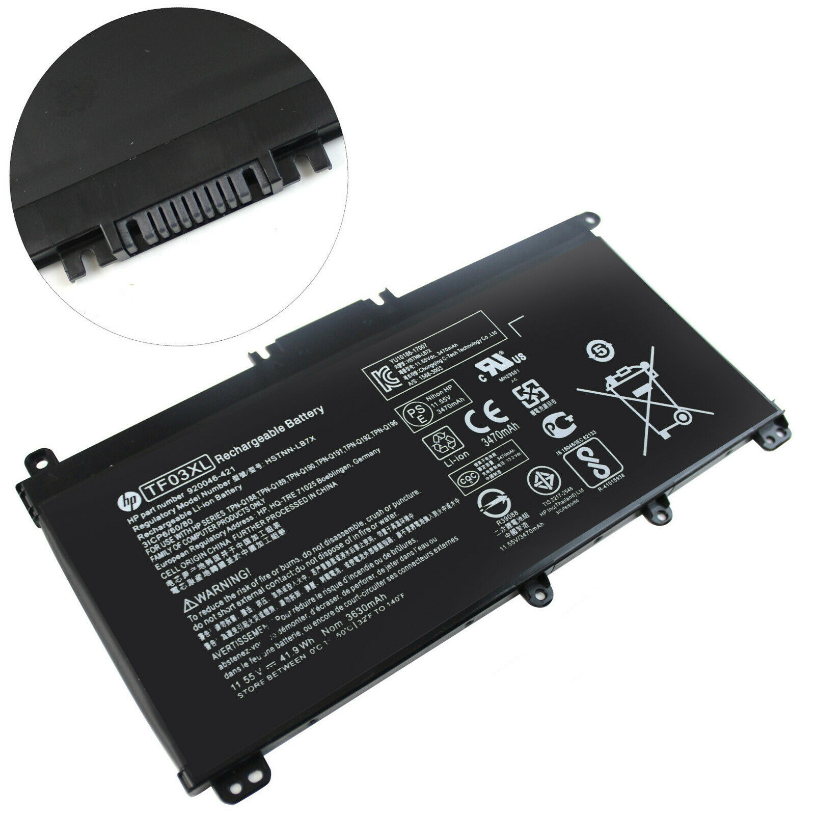 Pin dùng cho laptop HP 15CD (TF03XL)