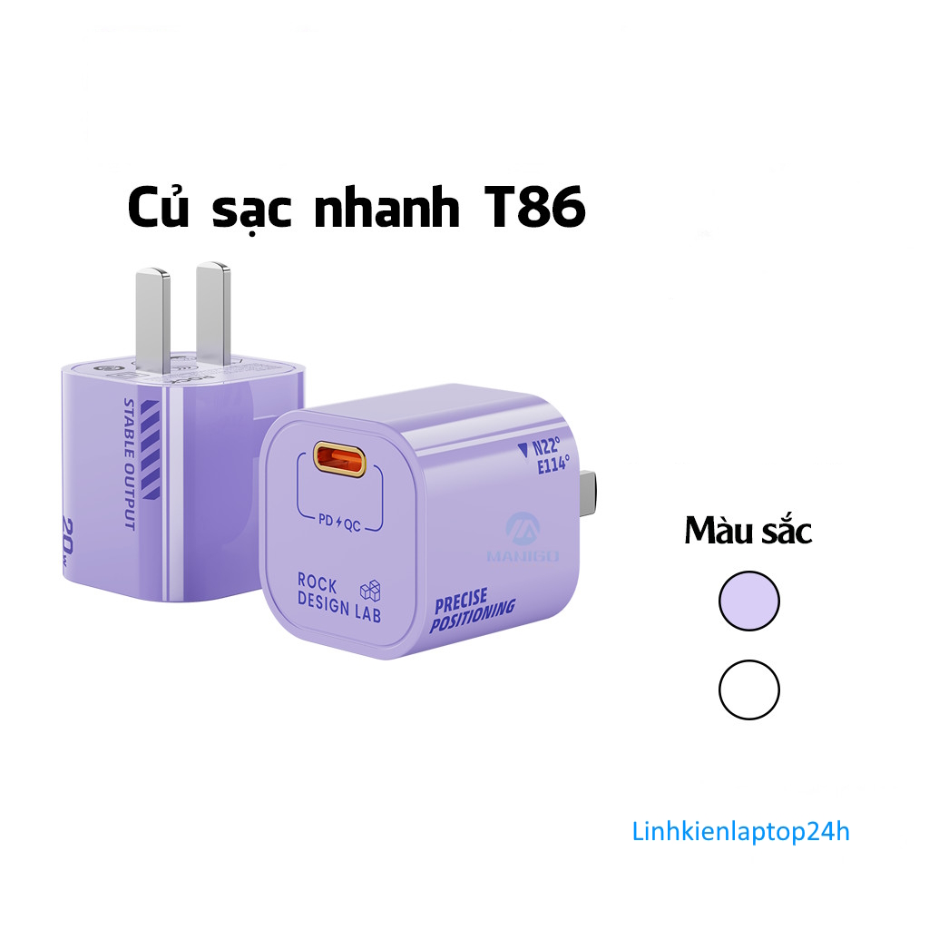 Củ sạc nhanh Rockpace T86 20W