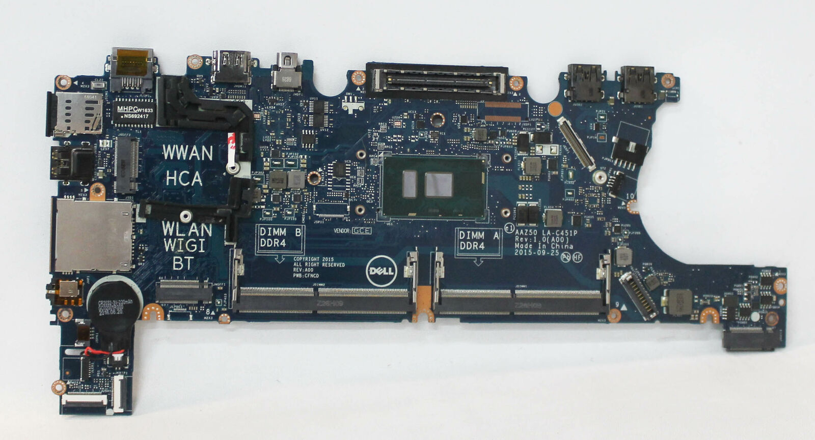 Mainboard dùng cho laptop Dell E7270 I5