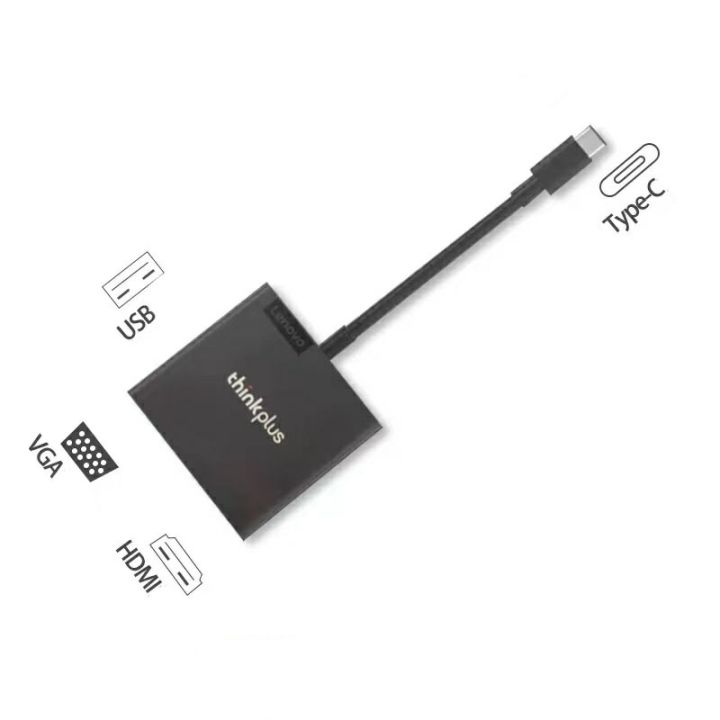 Cáp chuyển đổi Type C Lenovo ThinkPlus to USB+VGA+HDMI