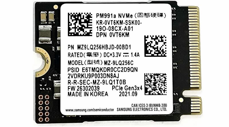 Ổ cứng SSD Samsung PM991 512GB M2 2230 NVME PCIE