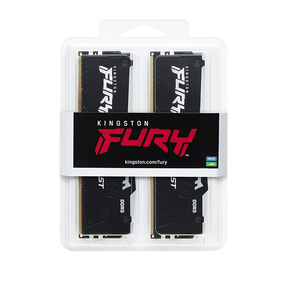 Ram PC Kingston 32GB 5200MHZ DDR5 CL40 DIMM( KIT OF 2) Fury Beast Black