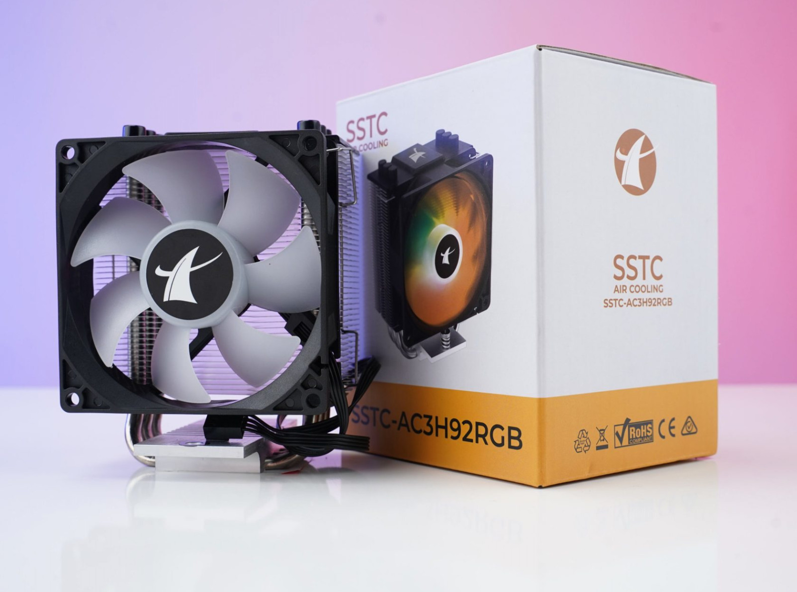 Tản nhiệt khí CPU SSTC AC3H92 LED RGB