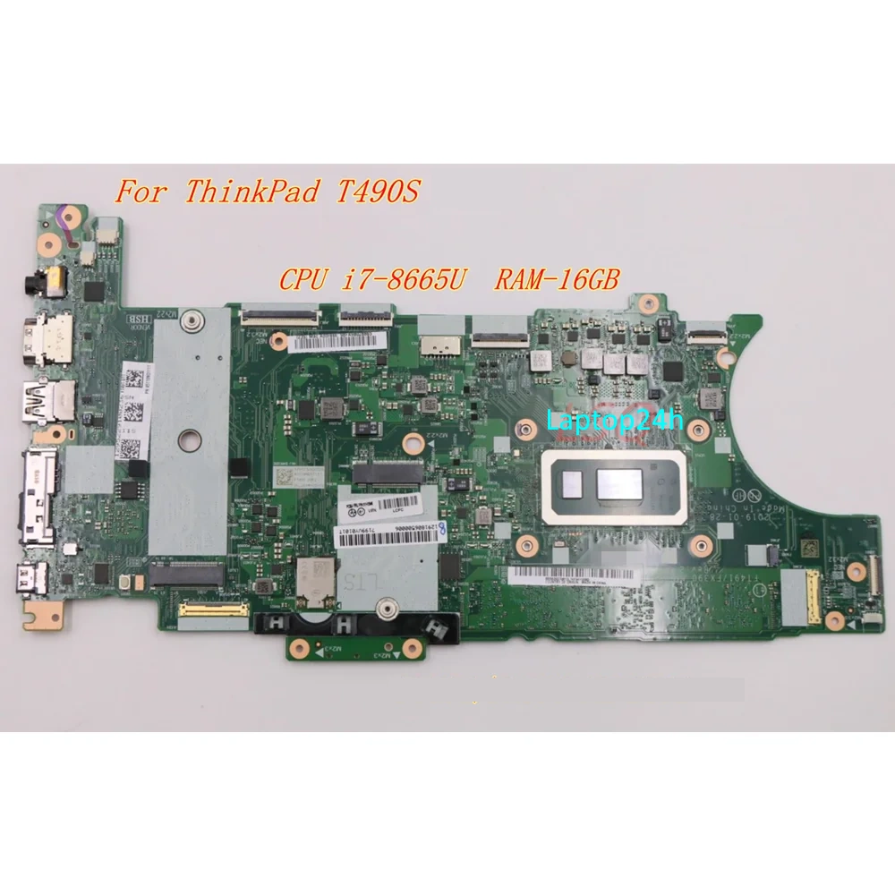 Mainboard dùng cho laptop Lenovo T490S I7-TH8 RAM 16GB